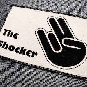 One the Shocker Canvas Patch Finished Edge Any Color You | Etsy