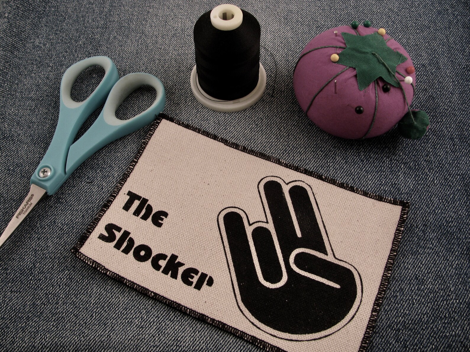 One the Shocker Canvas Patch Finished Edge Any Color You | Etsy