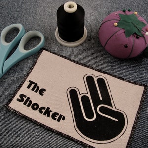 One the Shocker Canvas Patch Finished Edge Any Color You | Etsy