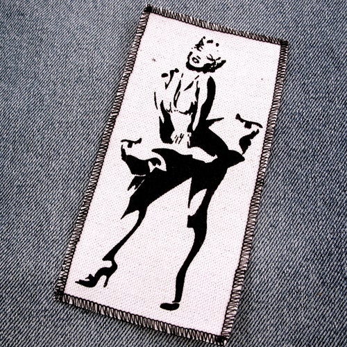 One Cowgirl Pinup Girl Canvas Patch Finished Edge Any Color - Etsy