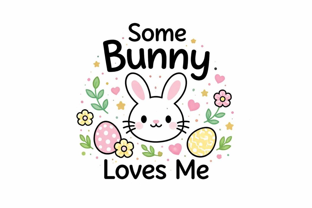 Some Bunny Loves Me Svg, Easter Bunny Svg, Cute Easter Svg, Bunny Egg ...