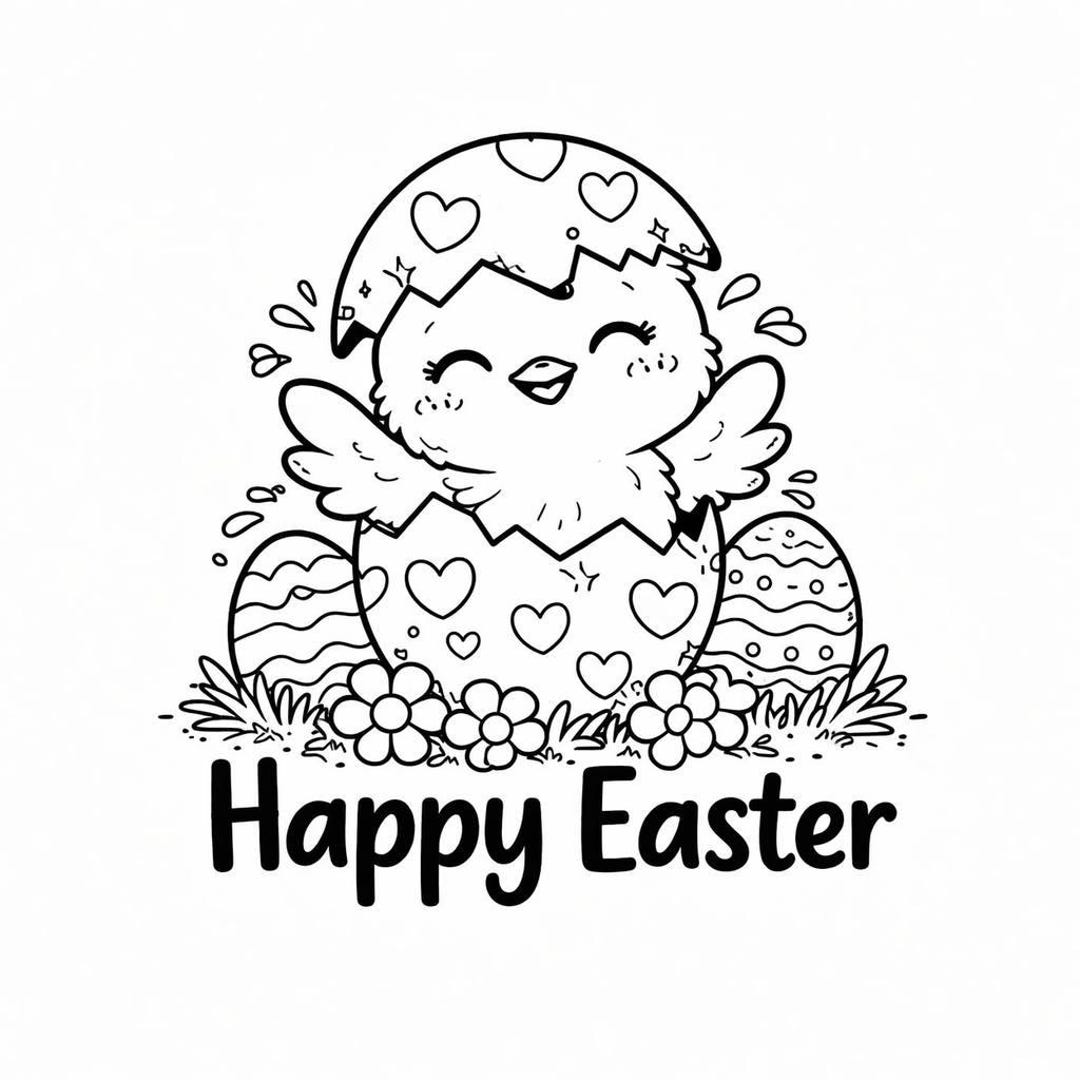 Happy Easter Chick Svg, Easter Chick Svg, Easter Svg Bundle, Baby Chick ...
