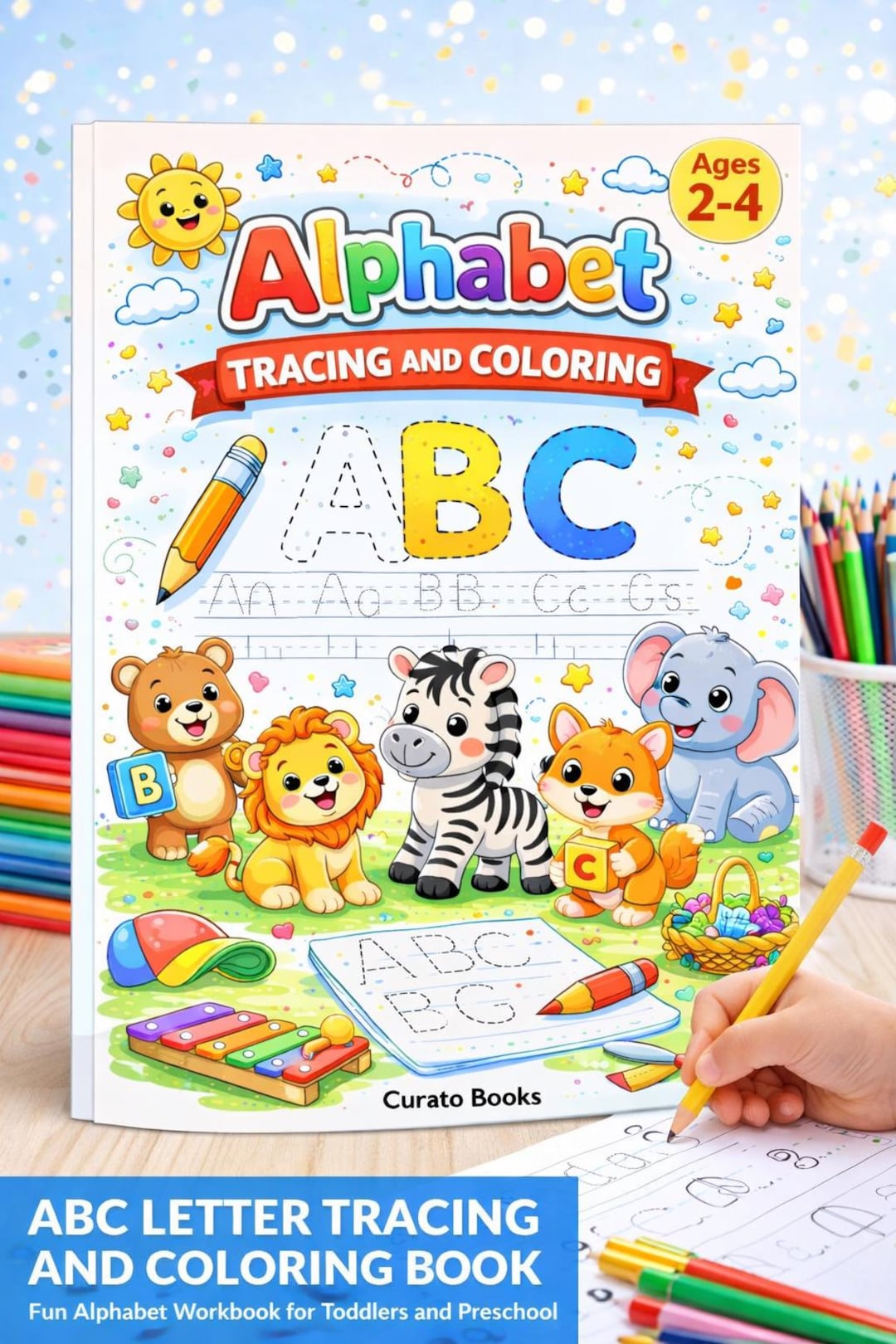 Toddler ABC Tracing and Coloring Book | Preschool Alphabet Writing ...