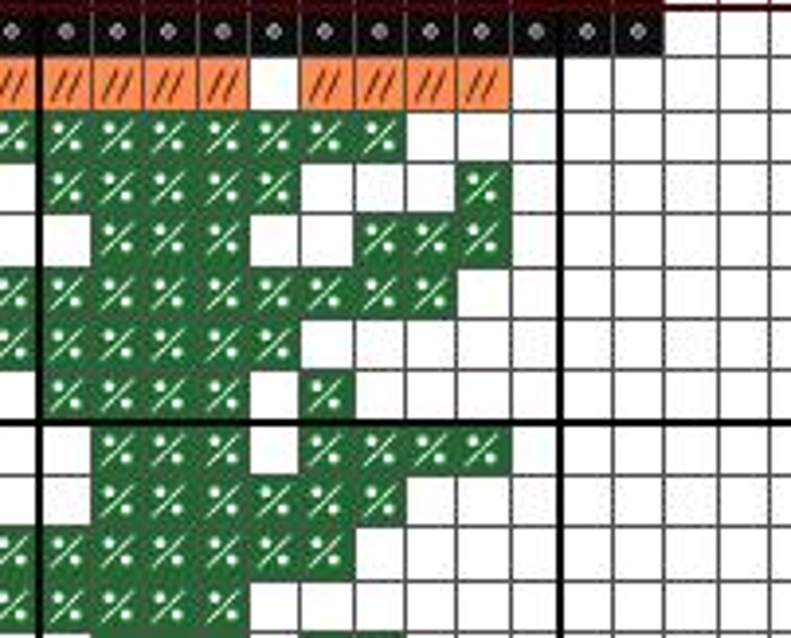 Temperature Cross Stitch *tree Reflections* Pattern PDF - Instant ...