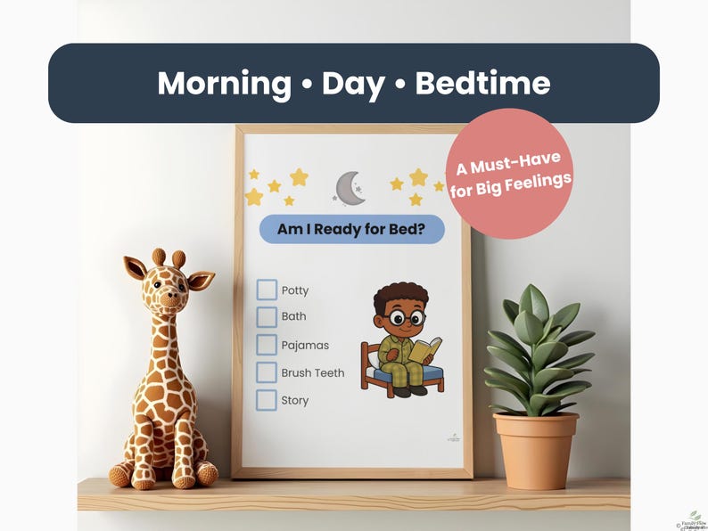 Toddler Routine Chart, Visual Schedule Cards, First Then Board, Daily ...