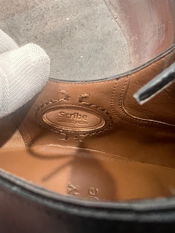 BALLY Scribe Charles Black Leather Hand Made in Switz… - Gem