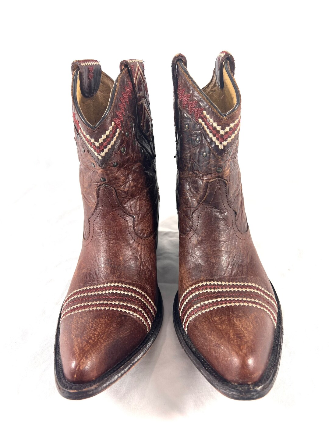 Yippee Ki Yay by OLD GRINGO Ankle Brown Leather Vintage Authentic Women ...