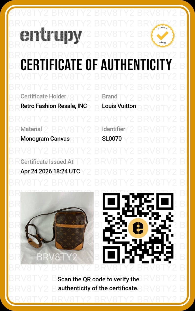 LOUIS VUITTON Danube Coated Monogram Canvas Crossbody Shoulder Bag ...