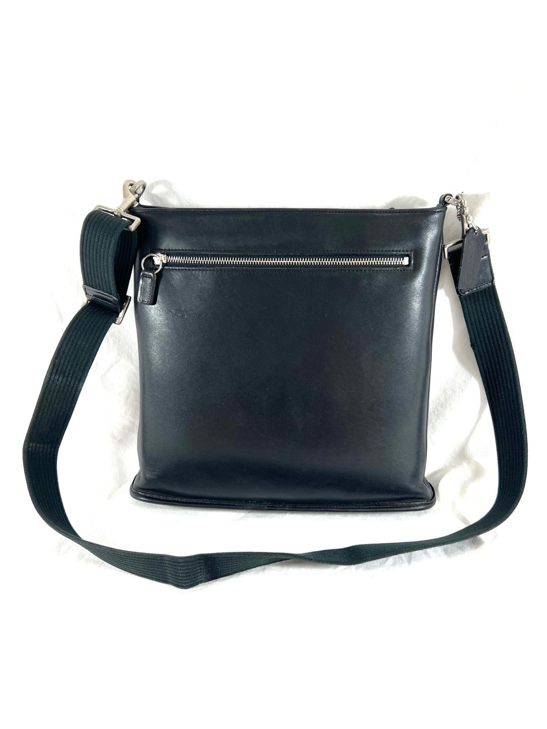 COACH 9432 Black Leather Vintage Slim Bucket Crossbody Shoulder Bag ...