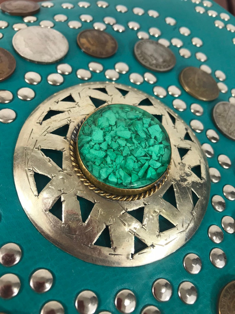 Rare Coin Motif From Different Countries Studded Sky Blue - Etsy