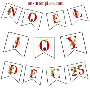 Red Christmas Alphabet Clipart Letters Clipart Digital - Etsy