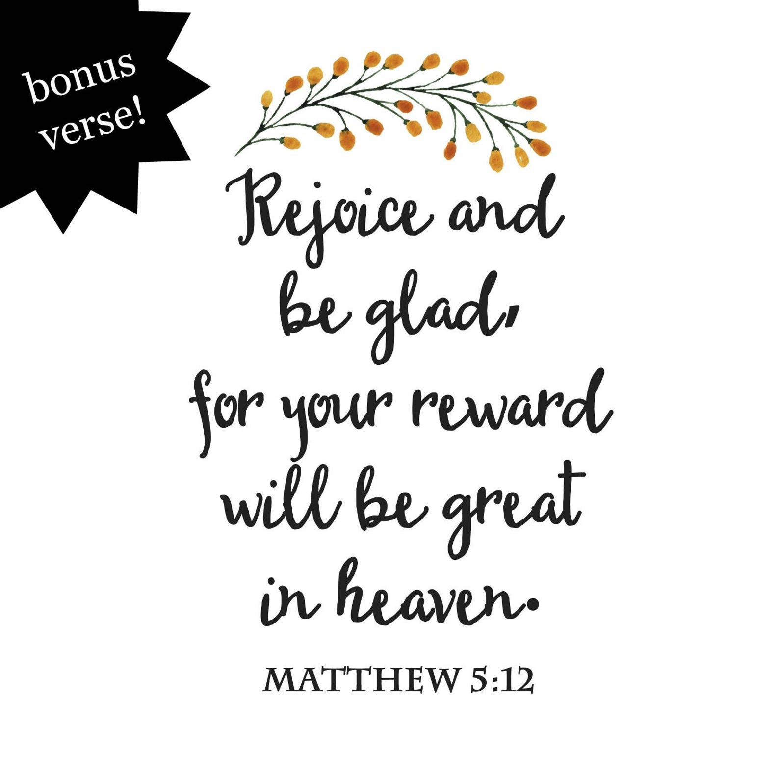 The Beatitudes Printable Wall Art, Digital Download, Matthew Chapter 5 ...