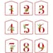DIY Christmas Advent Calendar Red Printable Numbers 1 25, Digital ...