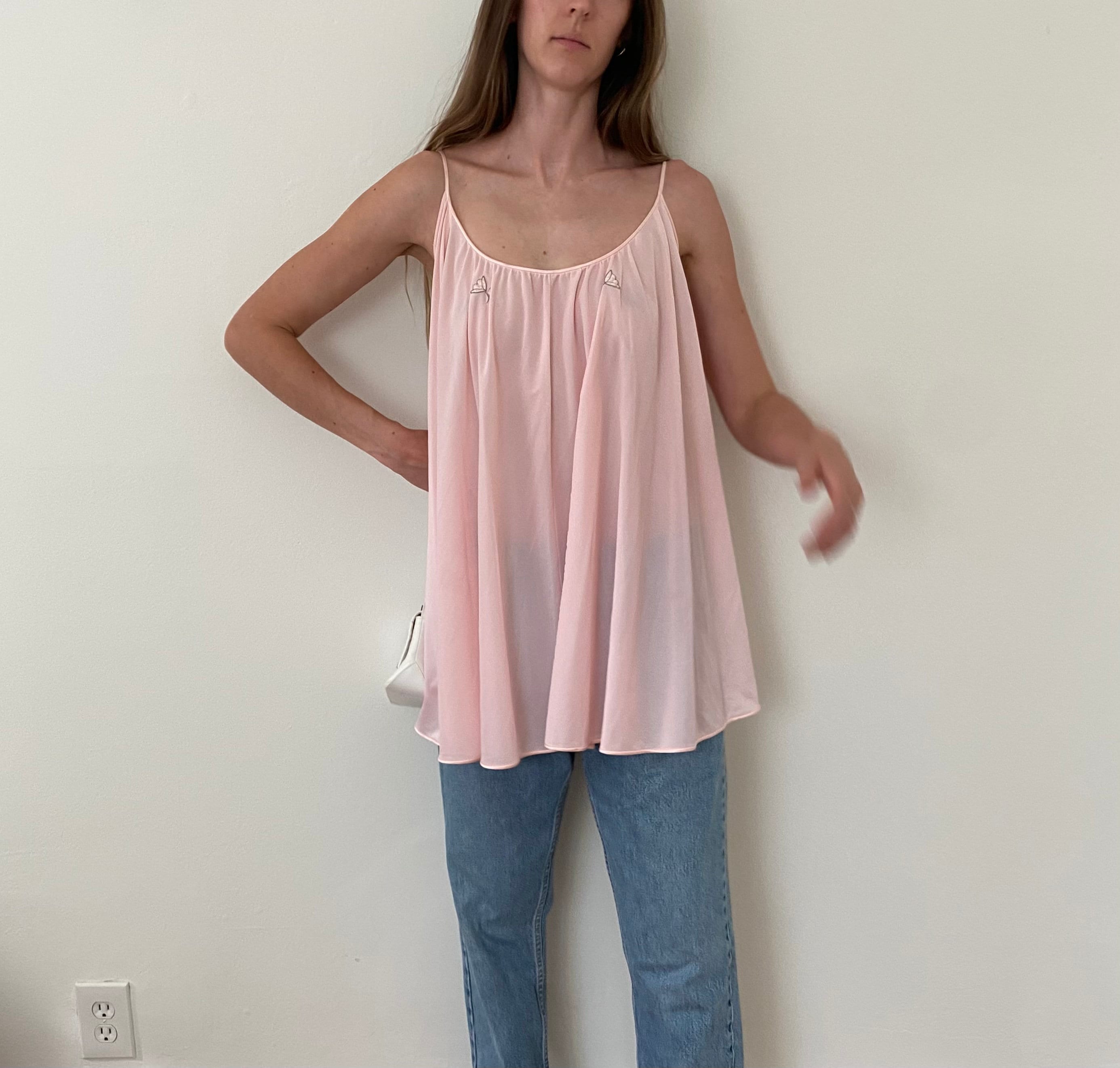 Vintage 60s Sheer Slip Claire Sandra by Lucie Ann Beverly Hills S - Etsy