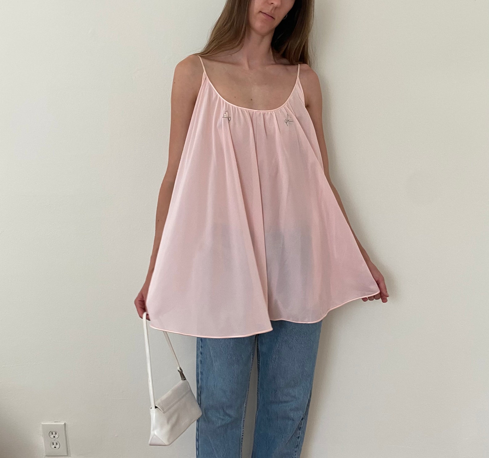 Vintage 60s Sheer Slip Claire Sandra by Lucie Ann Beverly Hills S - Etsy