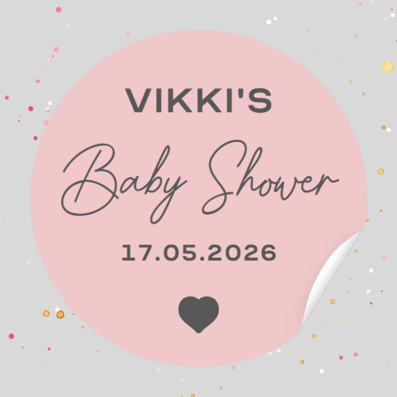 Personalised Baby Shower Stickers, Sweet Cones, Party Favours - Etsy UK