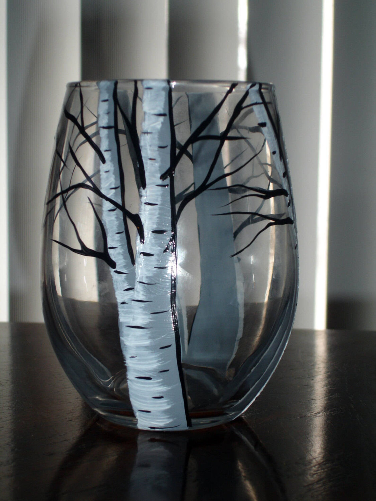 Birch Tree Wine Glass | Etsy