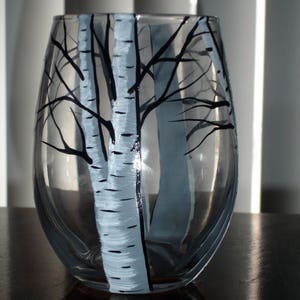 Birch Tree Wine Glass | Etsy