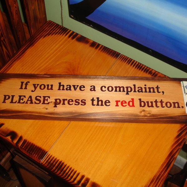 Complaint Sign - Etsy