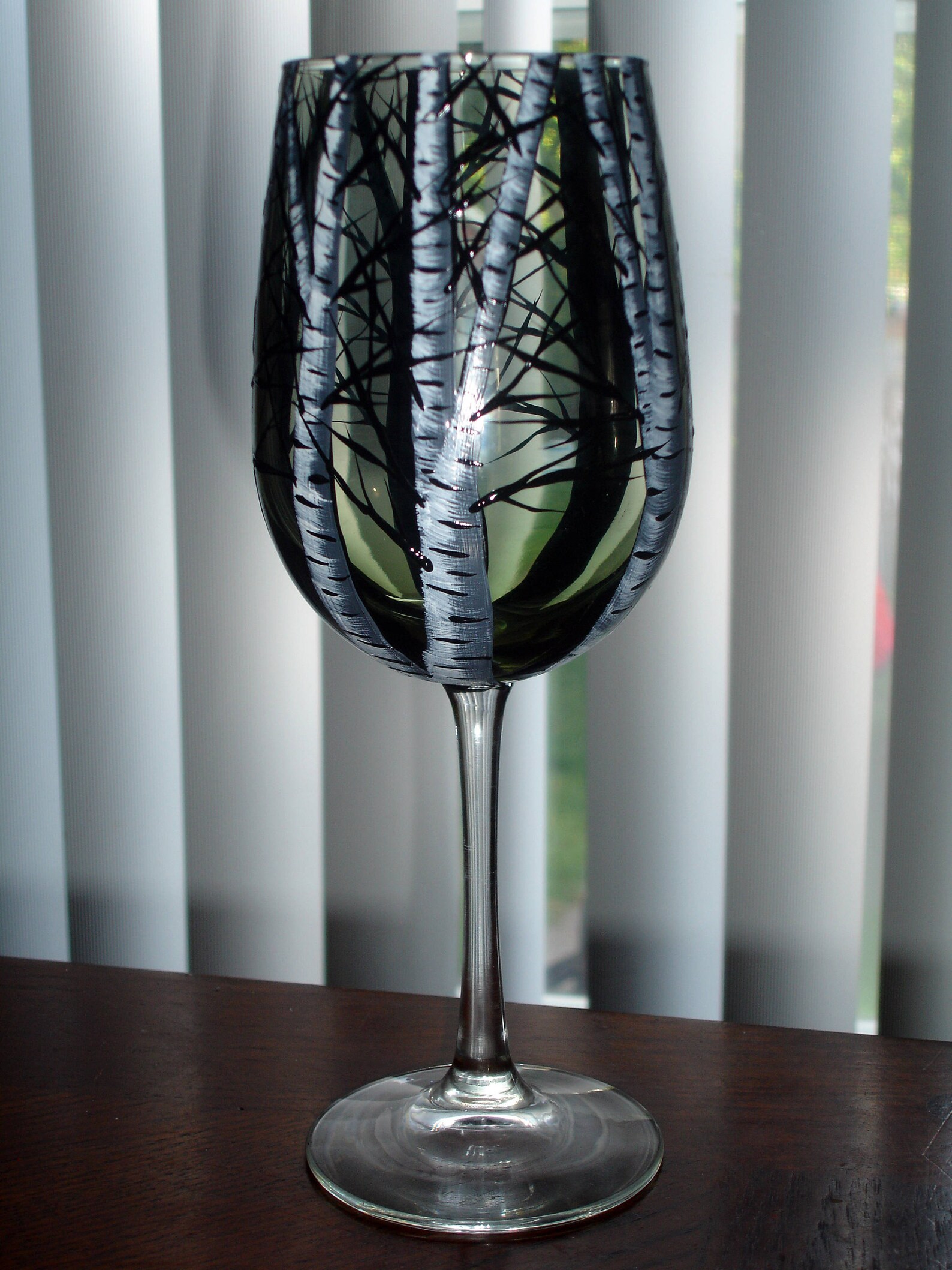 Birch Tree Wine Glass | Etsy