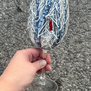 Birch Tree Wine Glass - Etsy