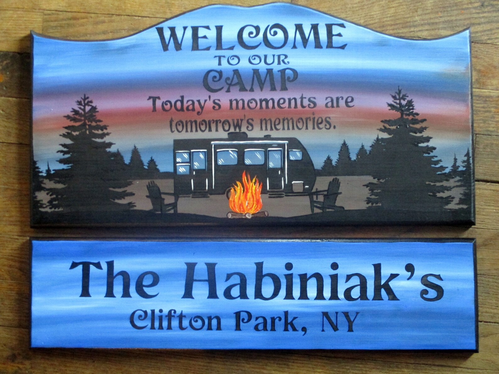 Welcome to Our Camp Sign - Etsy
