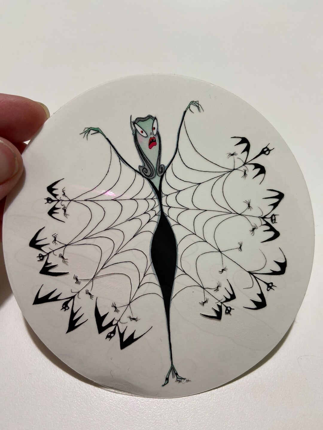 Vampira Transparent Sticker - Etsy