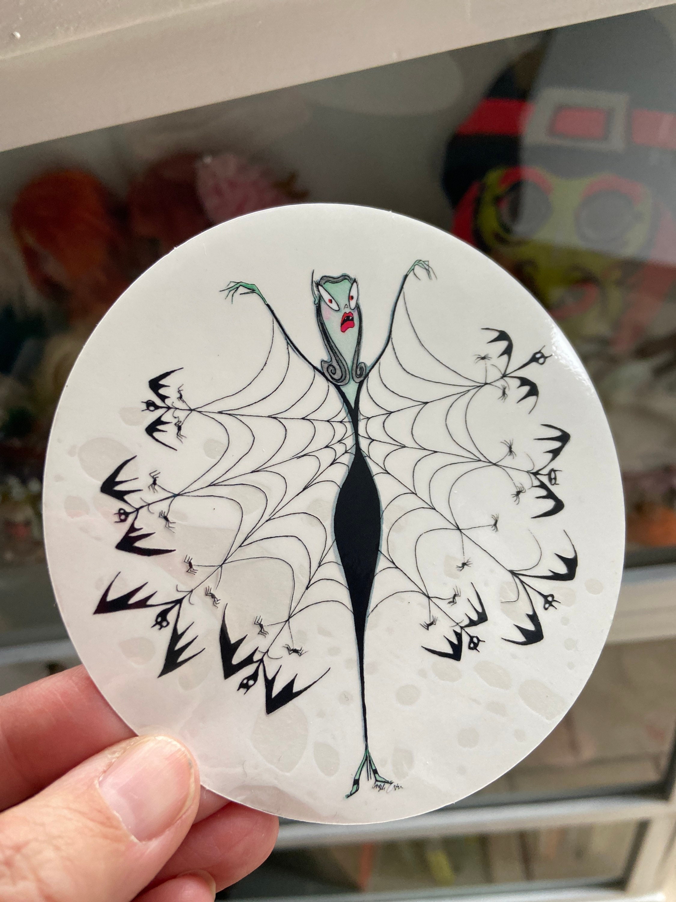 Vampira Transparent Sticker - Etsy