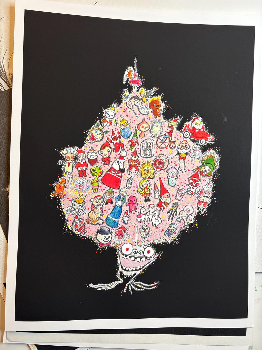 Hark the Horror Tree Print - Etsy