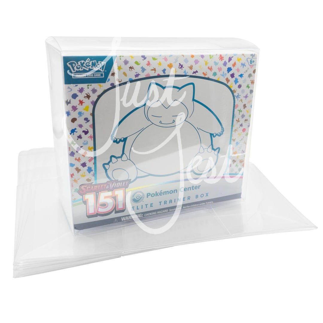 Protective Cases for Pokemon Elite Trainer Boxes (x10) W/ Removable ...
