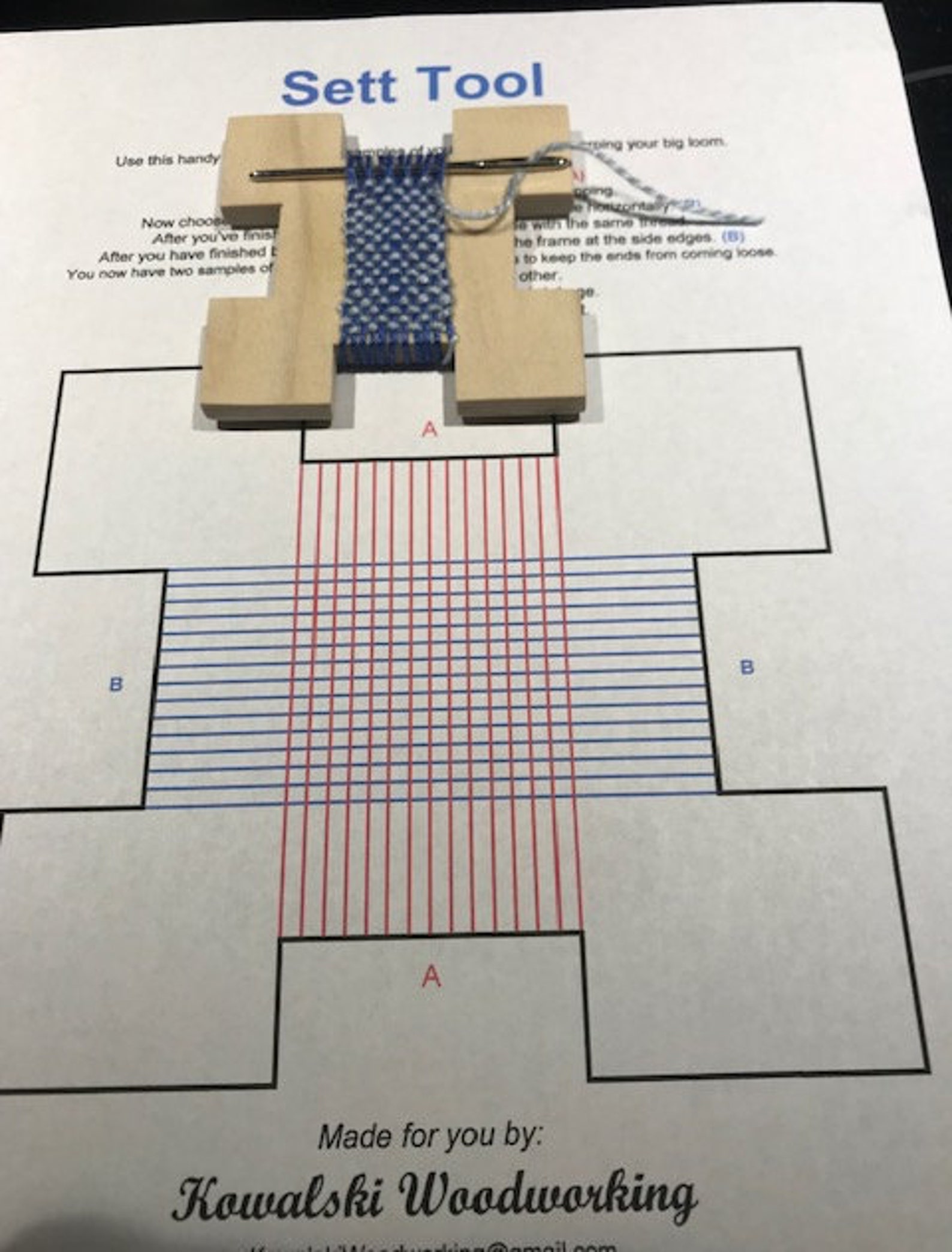 SETT Weaving Tool / Test Ideas Design and Color Patterns Loom - Etsy