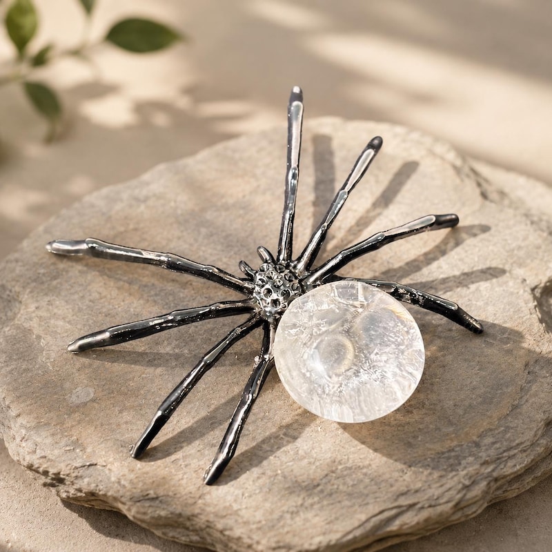 Gemstone Spider Figurine - Etsy