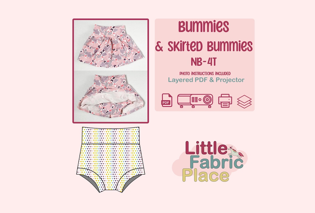 Bummies and Skirted Bummies for Babies & Toddlers NB-4T PDF Digital ...