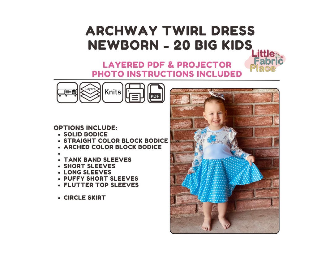 Archway Twirl Color Block Dress Babies Kids Toddlers Teens PDF and ...
