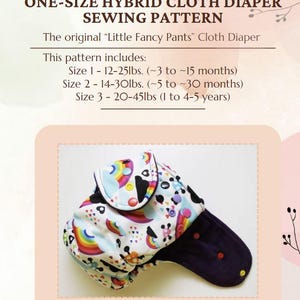 One Size Little Fancy Pants Hybrid Cloth Diaper Fitted for Babies PDF ...