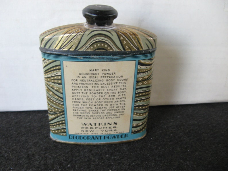 Vintage Watkins Mary King Powder Tin - Etsy