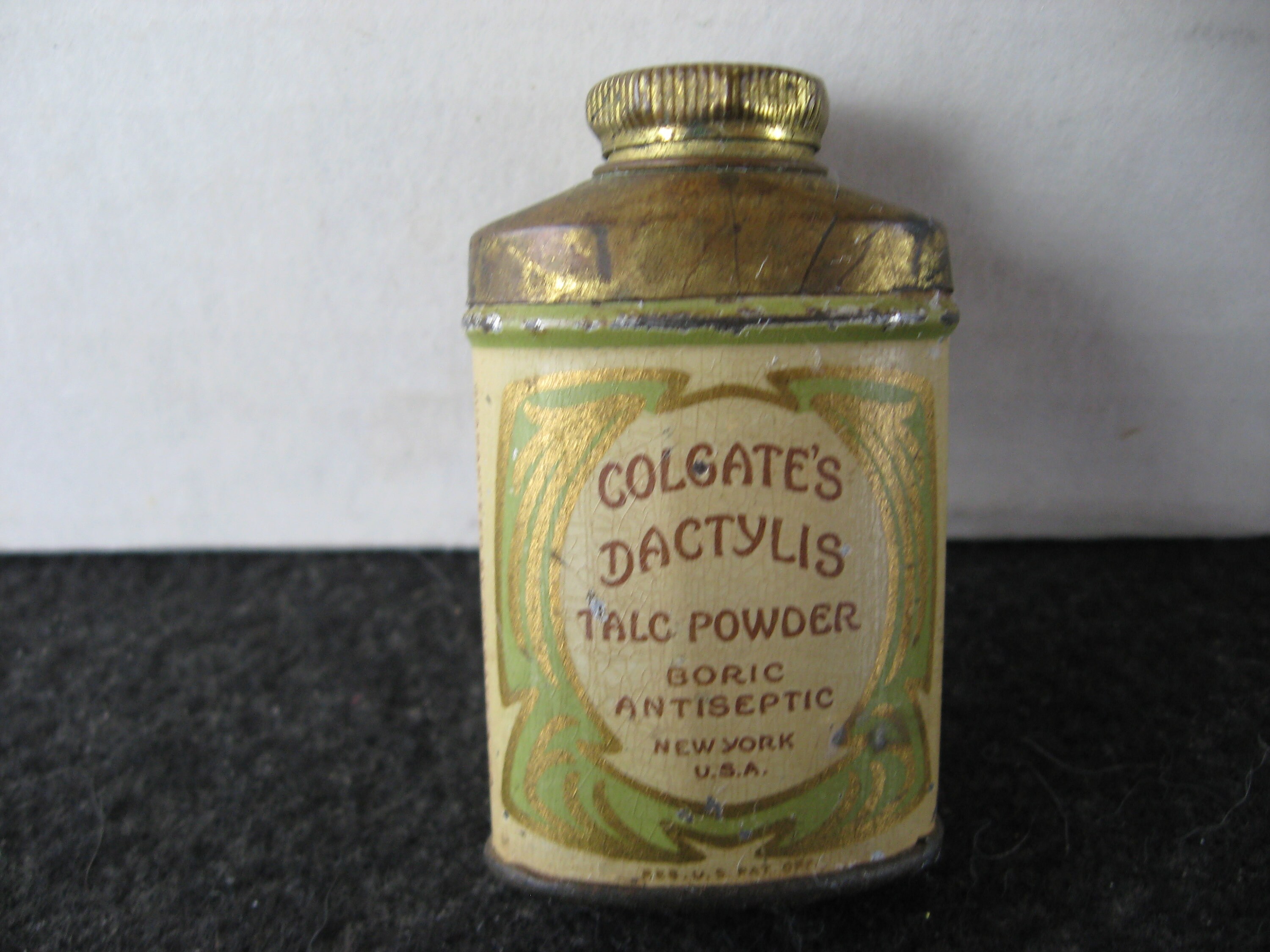 Vintage Colgate Dactylis Talcum Polvo De Estaño MUESTRA DE - Etsy España