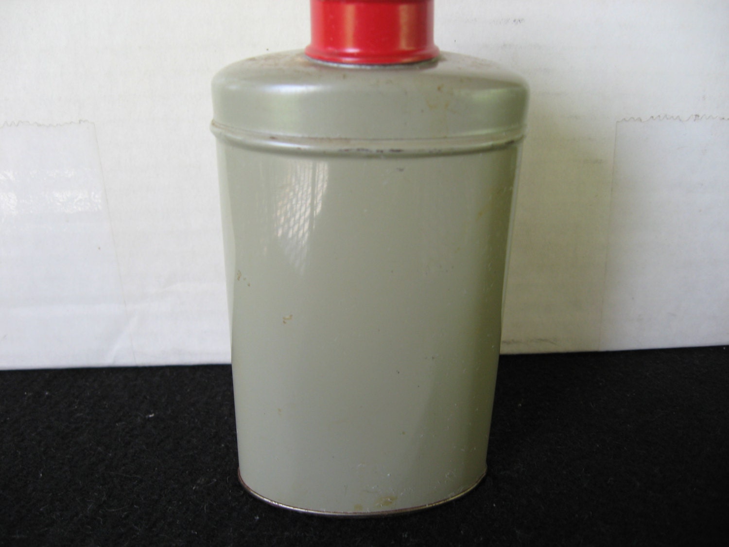 Vintage Gold Cross Foot Powder Tin - Etsy