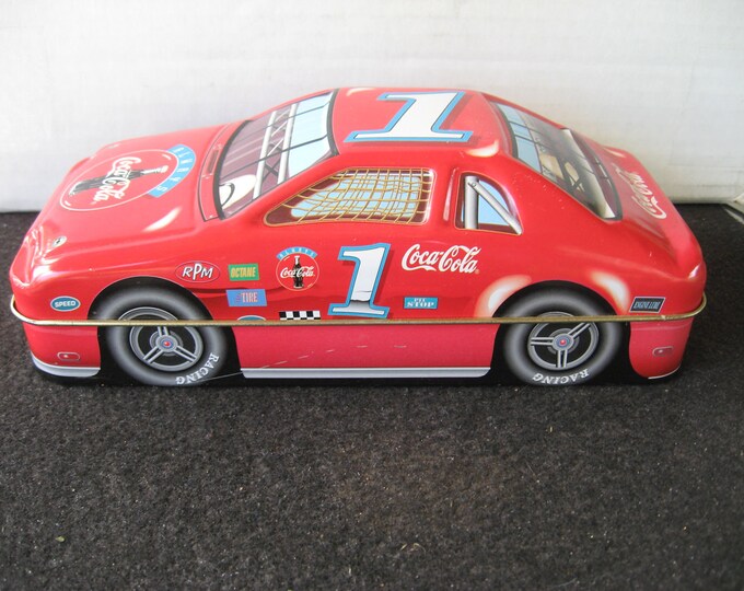 Collectible Coca Cola Race Car Tin No 1 - Etsy