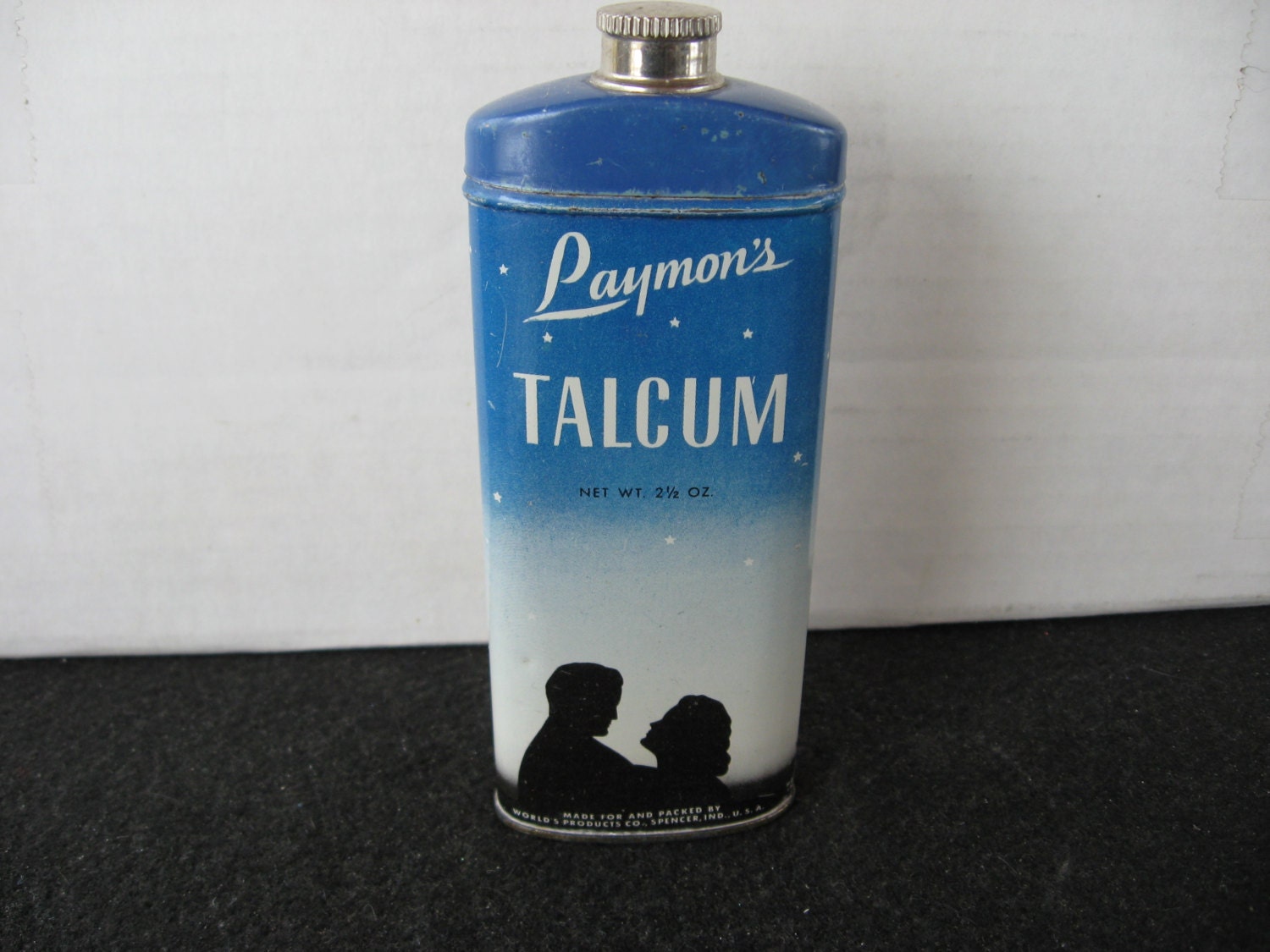 Vintage Laymon's Talcum Powder Tin Romantic Silhouette - Etsy