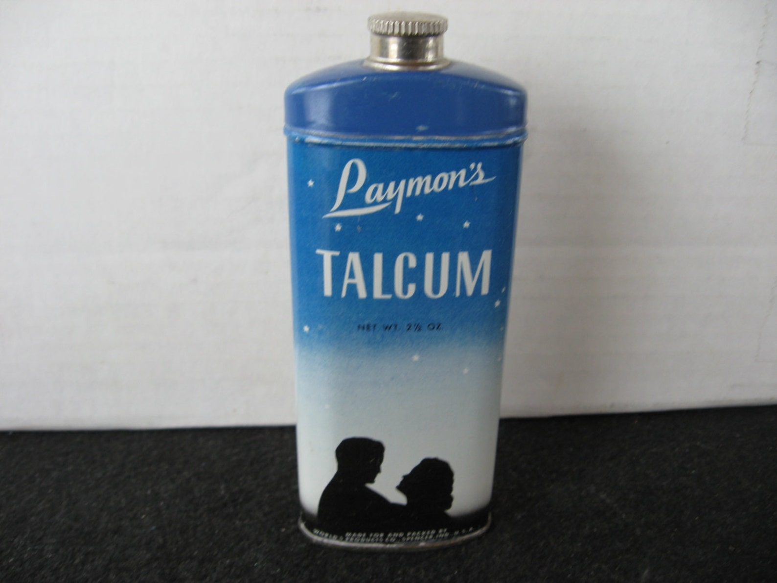 Vintage Laymon's Talcum Powder Tin Romantic Silhouette - Etsy