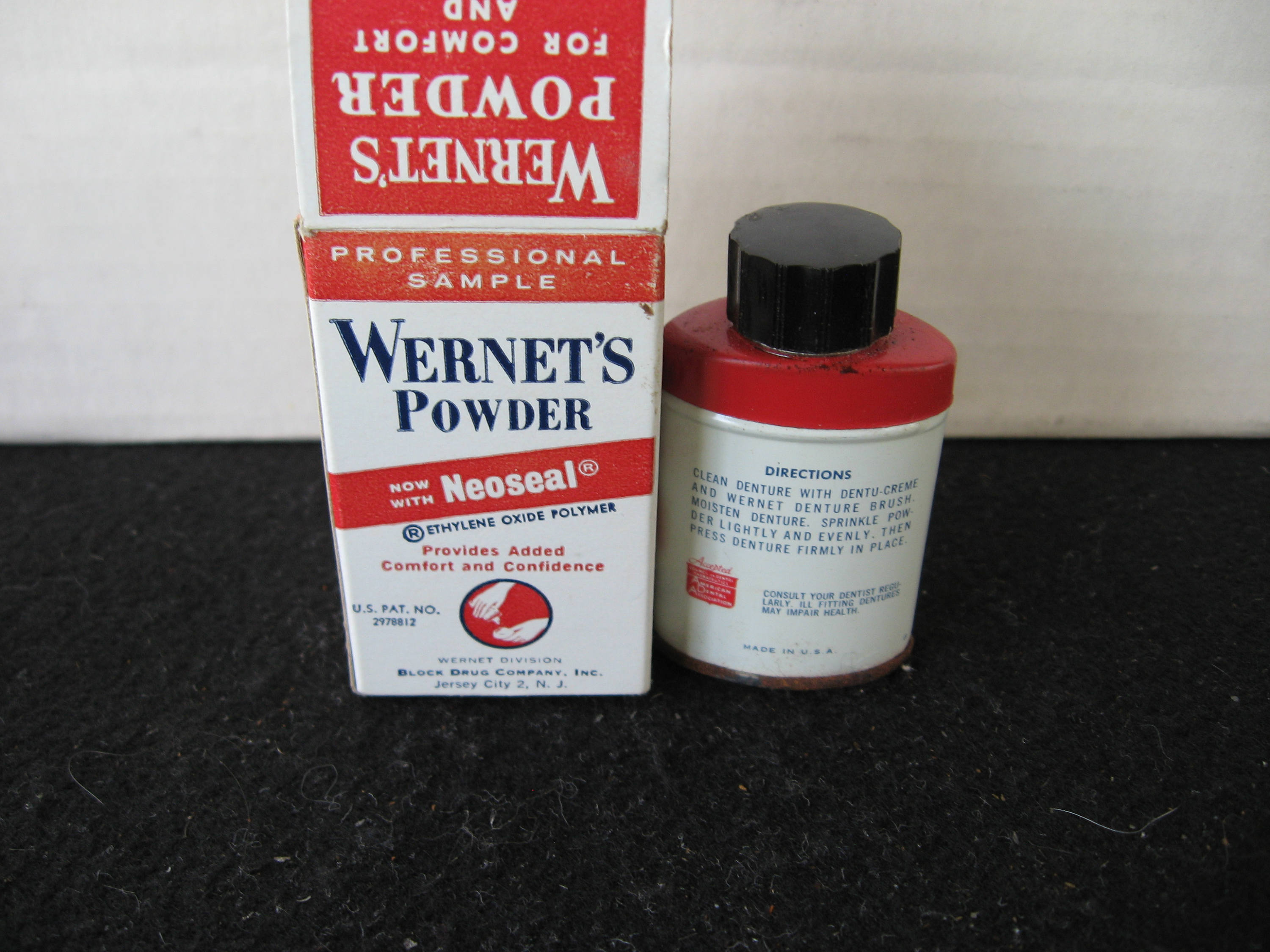 Vintage Wernet's Dental Powder Tin Dentists' Trial Size , With Original ...