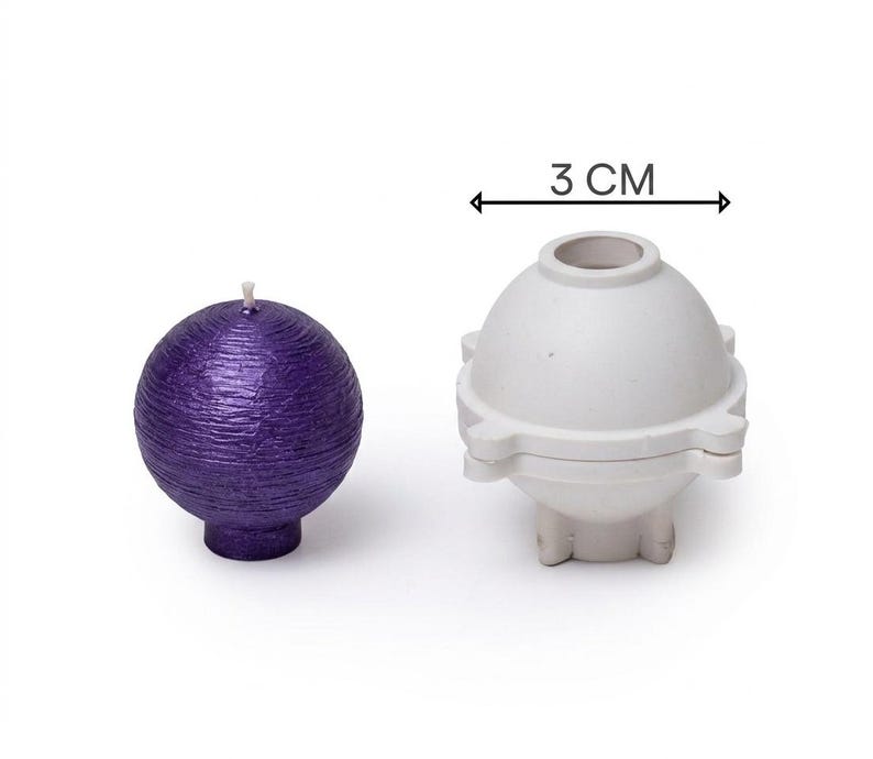 Ball Candle Mold Set: 3-piece Graduated Sphere Molds in High-impact ...