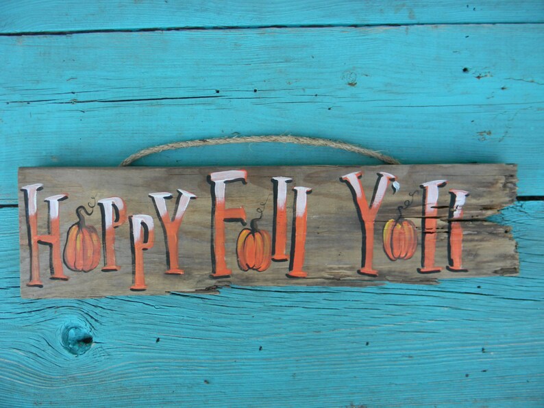 Fall,happy Fall Ya'll,reclaimed Wood Sign, Autumn Sign, Show Your Fall ...