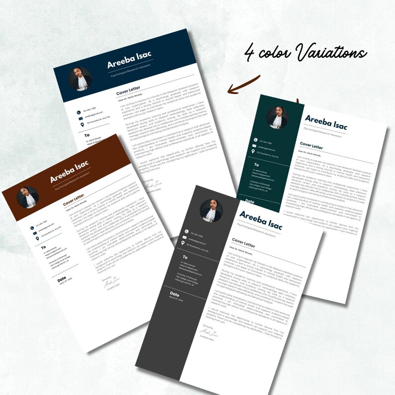 Modern Resume Template 2026 | CV Template + Cover Letter Template ...