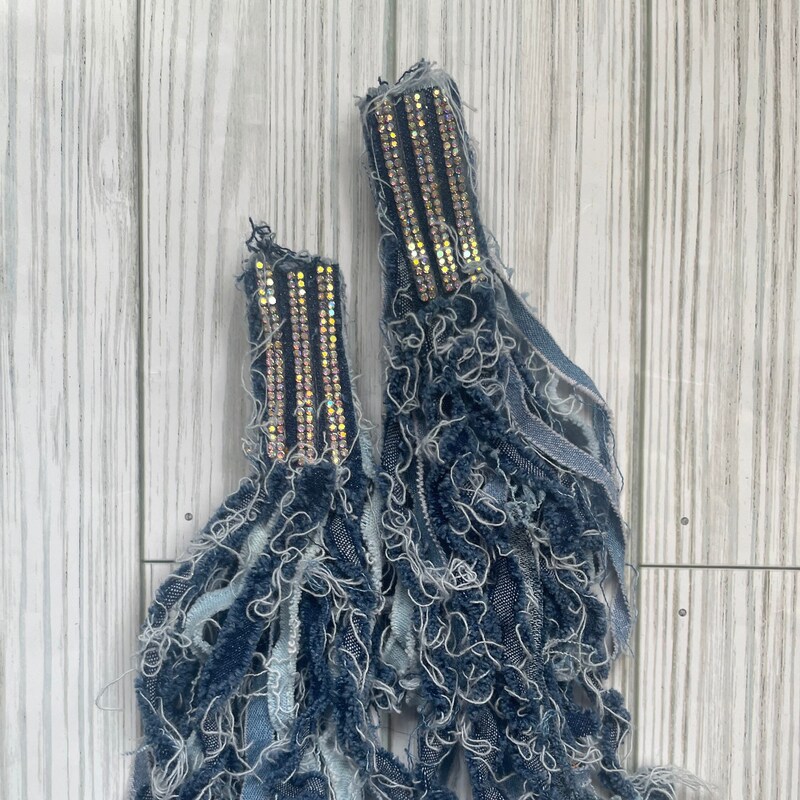 Denim Earrings - Etsy