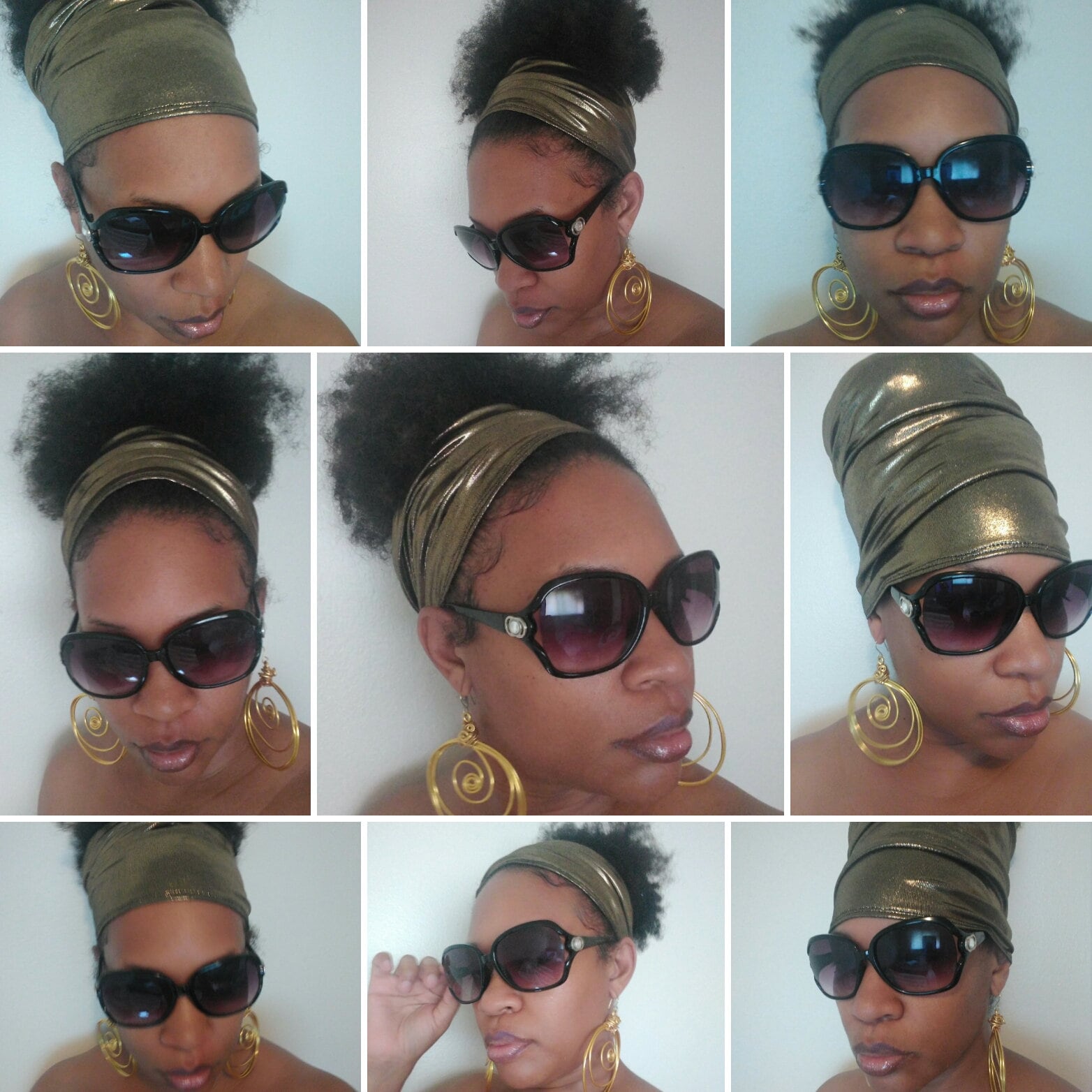 Gold Headband Tube Headband Dread Sock Loc Wrap Wide - Etsy