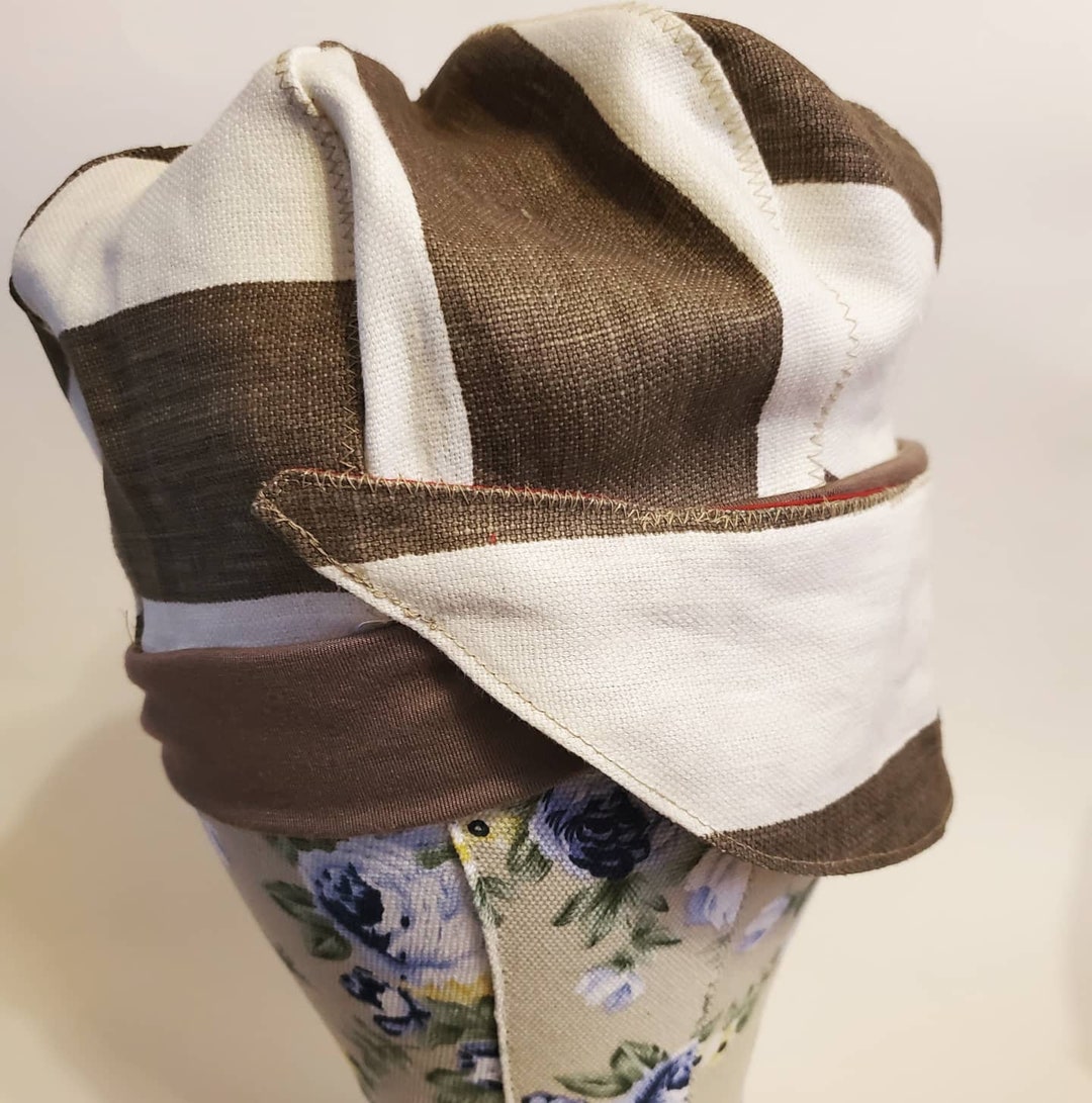 Fabric Hat, Upcycled Hat, Recycled Hat, Patchwork Hat, Satin Lined Cap ...