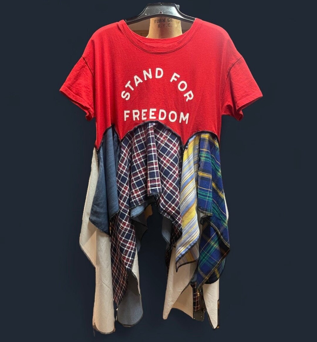 Upcycled Tshirt, Recycled Tshirt, Patchwork Top, Tshirt Dress ...