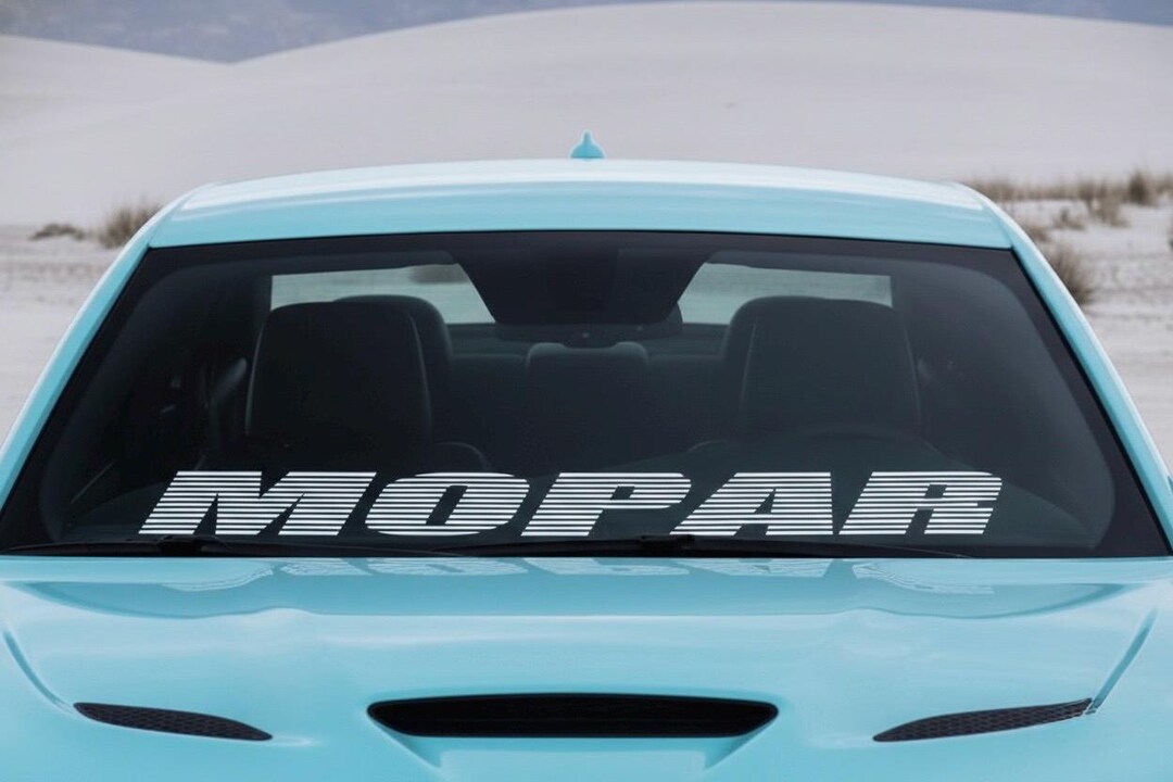Muscle Car Windshield Banner Sticker – Retro Racing Stripe Vinyl Decal ...